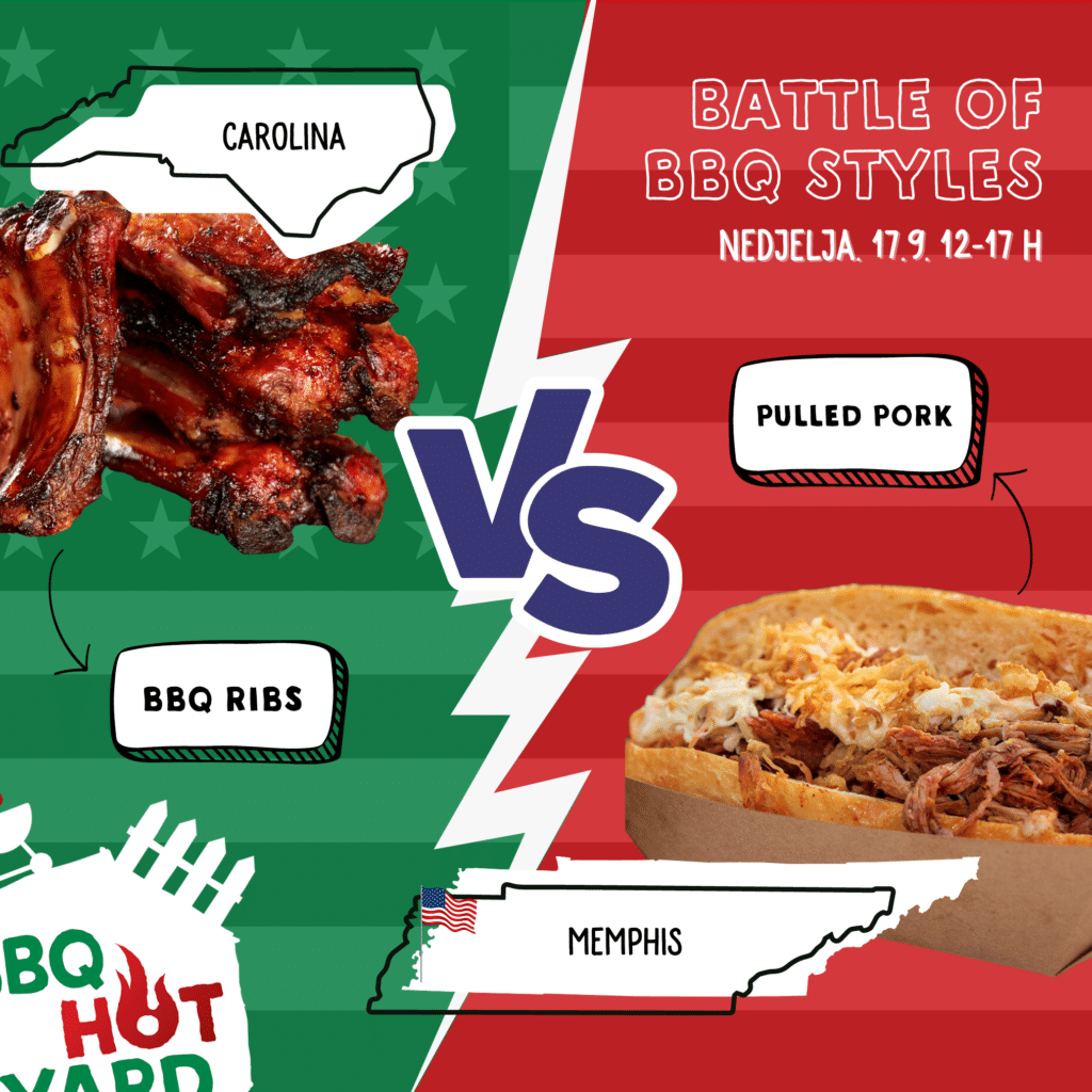 BBQ Radionica - Battle Of BBQ Styles: Carolina Vs. Memphis - 17.9.2023. | BBQ Hot Yard